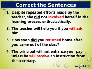 Common Errors with Verbs | PPT