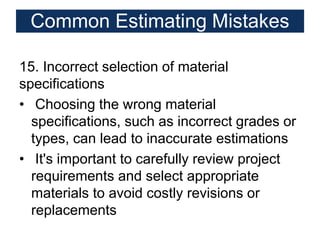 Common Estimating Mistakes.pptx