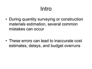 Common Estimating Mistakes.pptx