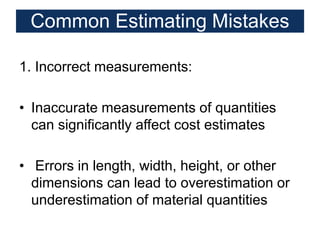 Common Estimating Mistakes.pptx