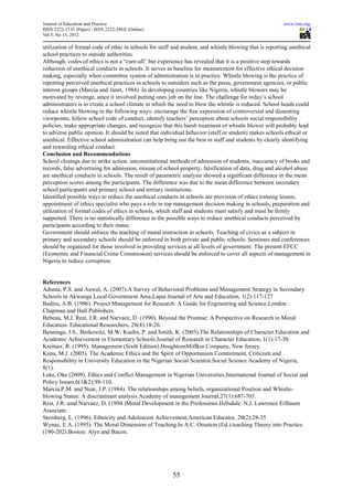 Common ethical issues in delta state schools | PDF