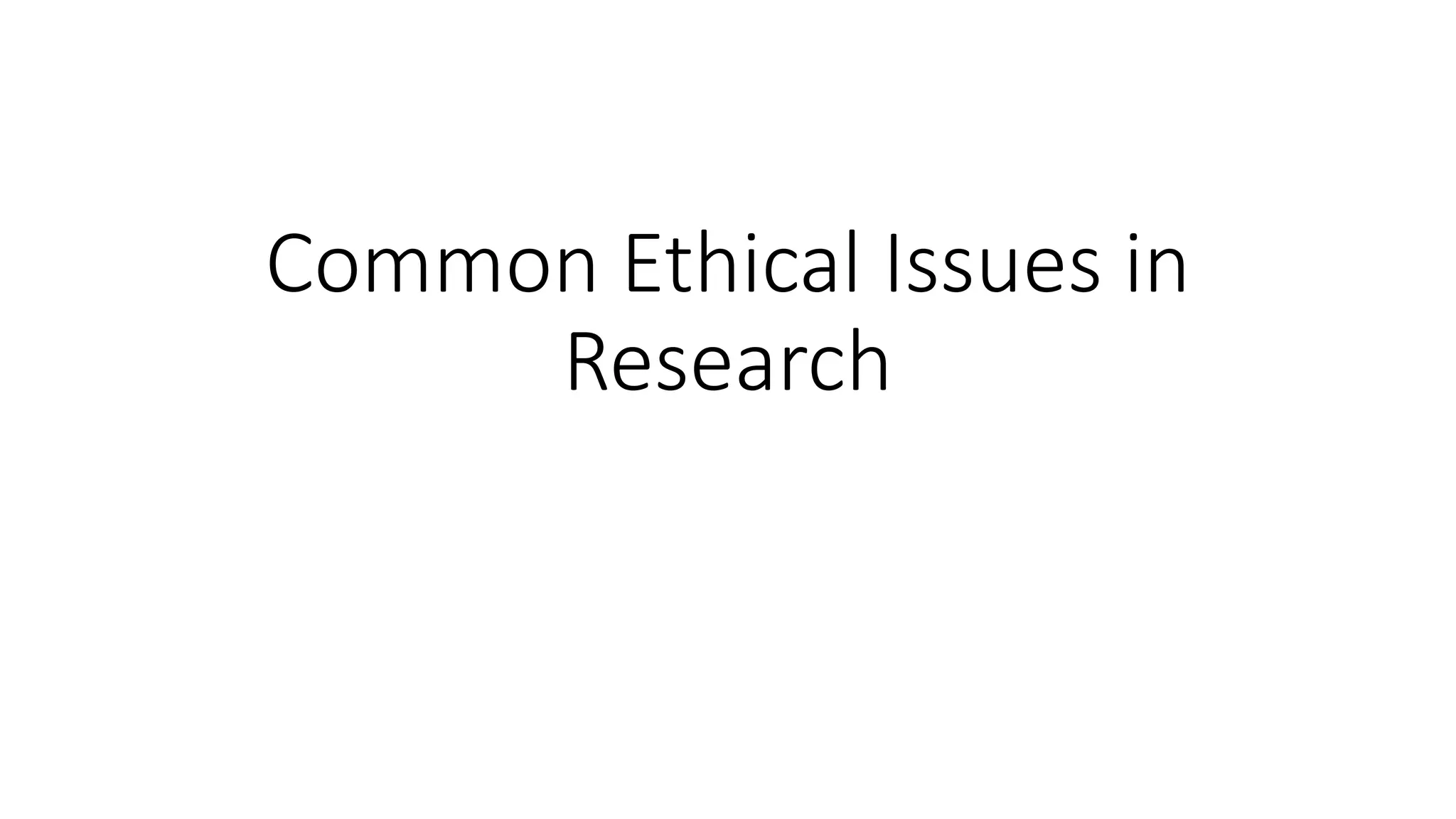 Common Ethical Issues in Research.pptx