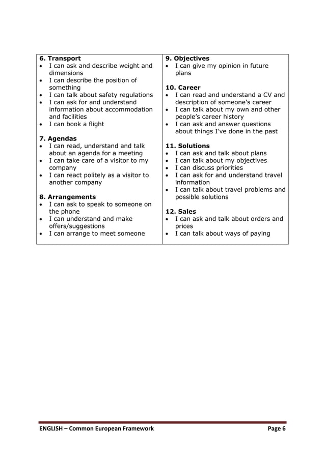 Common European Framework of Reference (CEFR) | PDF | Dating | Family ...