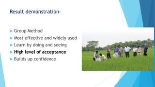 Common extension teaching methods used by DAE | PPTX