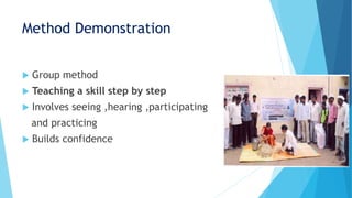 Common extension teaching methods used by DAE | PPT | Free Download