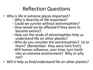 Common Extremophiles | PDF | Geography | Science