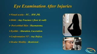 Common eye injury | PPTX