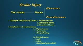 Common eye injury | PPTX