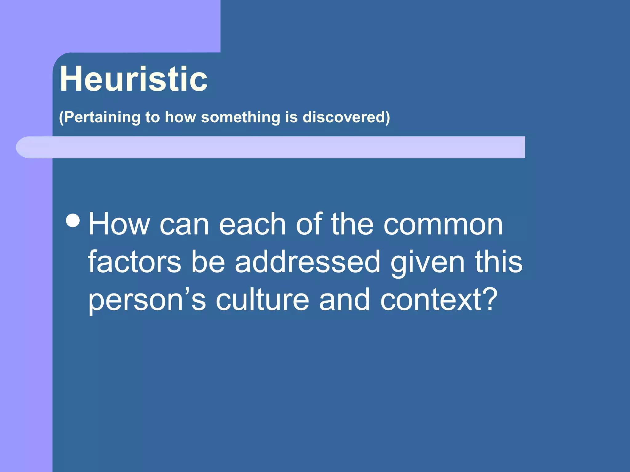 Common factors approach | PPT | Physical Therapy | Wellness