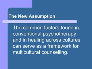 Common factors approach | PPT