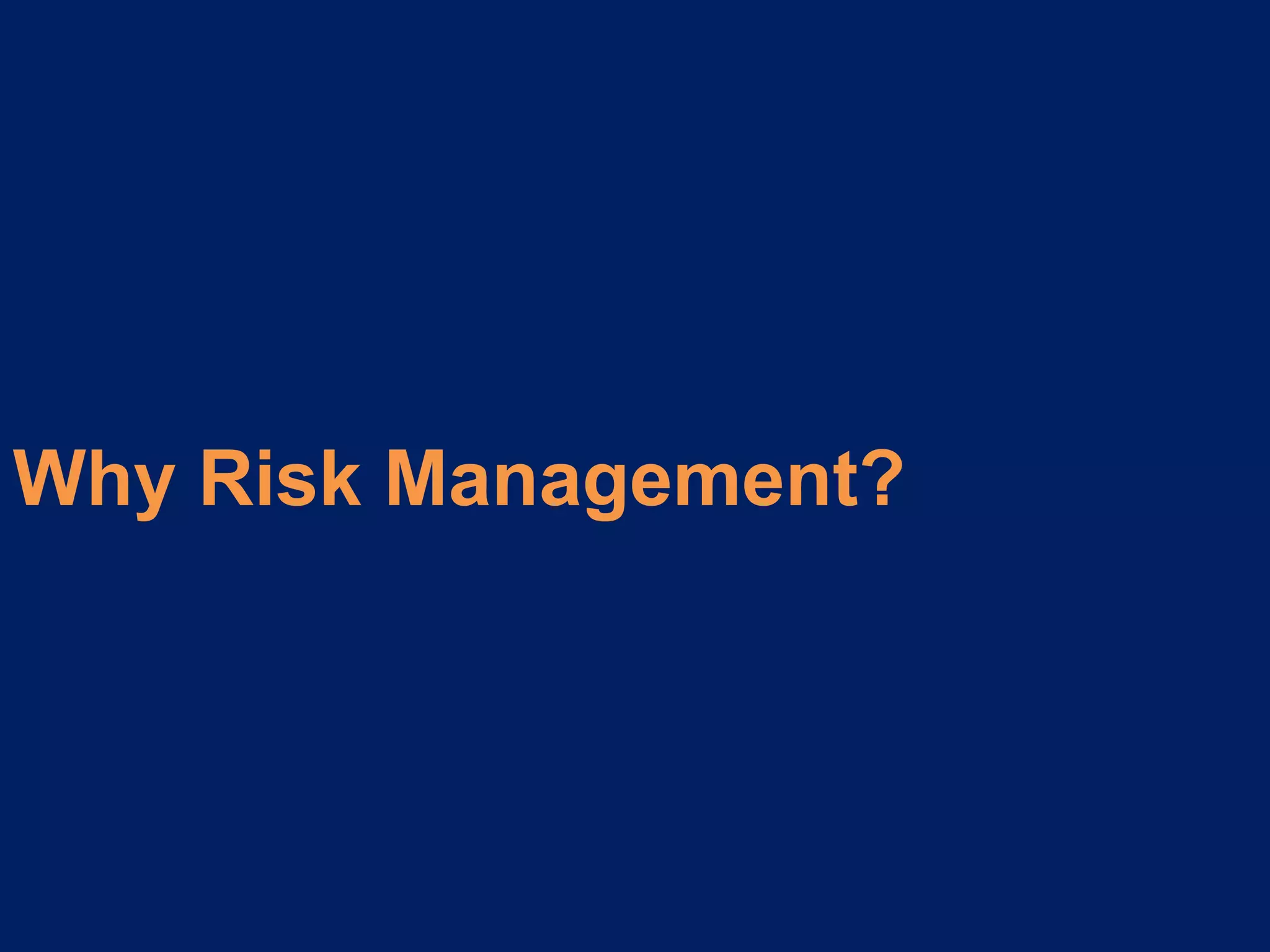 Common failures of risk management | PPTX