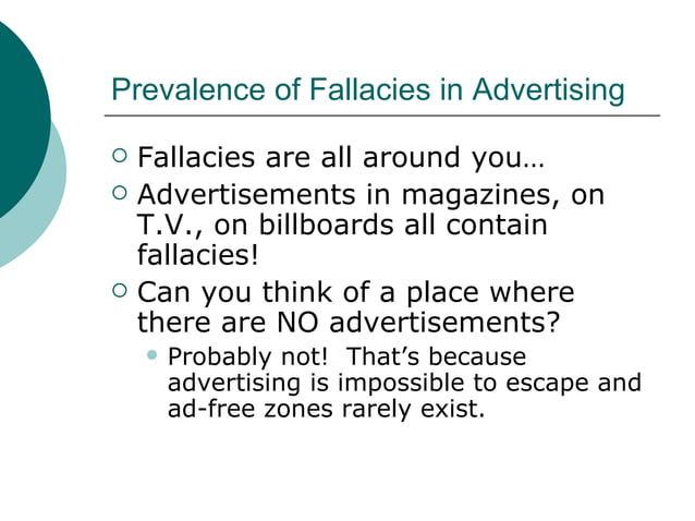 Common fallacies in_advertising_powerpoint | PPT