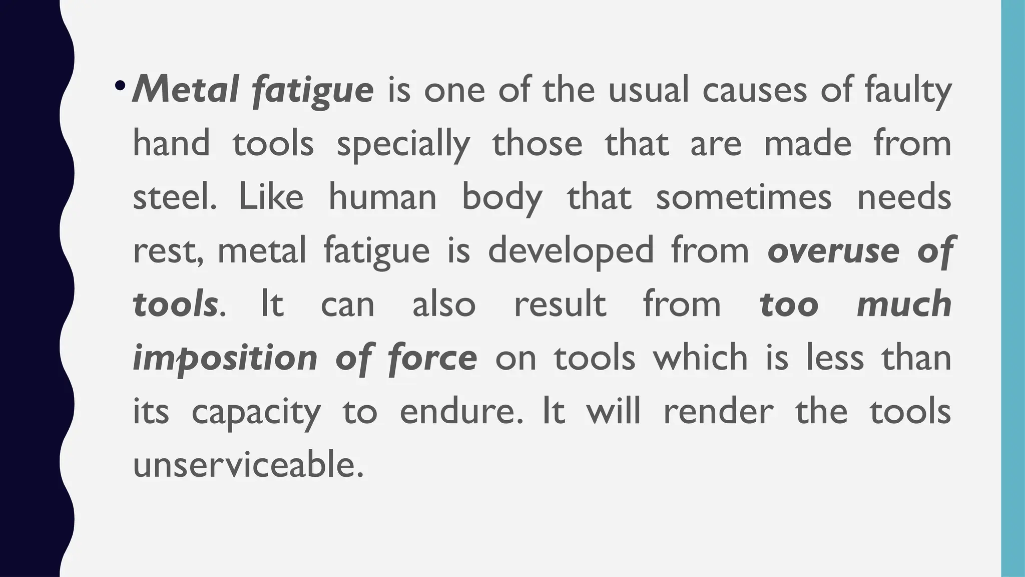 AAAAAAAAAAAAAAAAA Common faults of hand tools.pptx