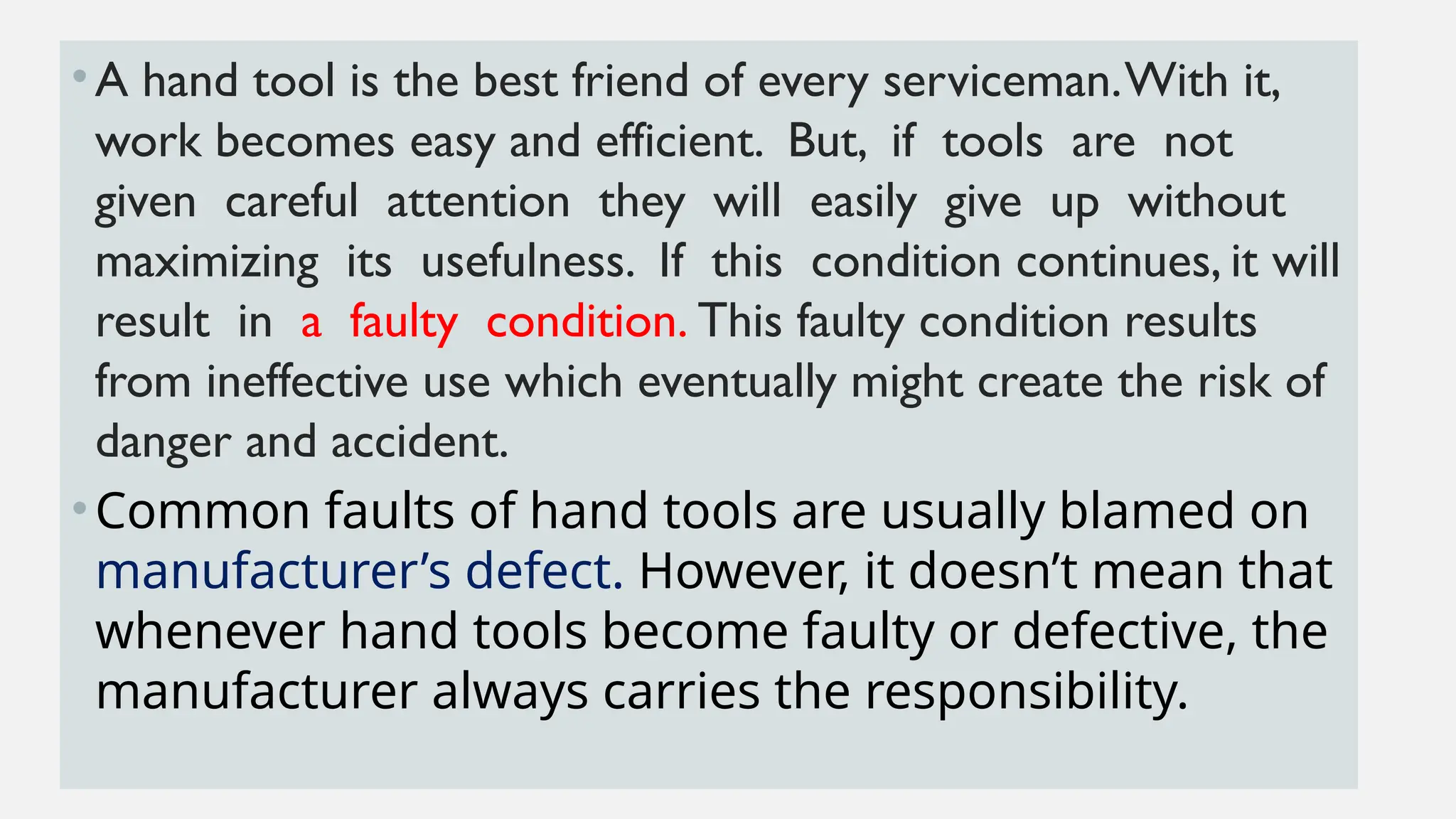 Common faults of hand tools LESSON 3.pptx