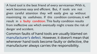 Common faults of hand tools LESSON 3.pptx