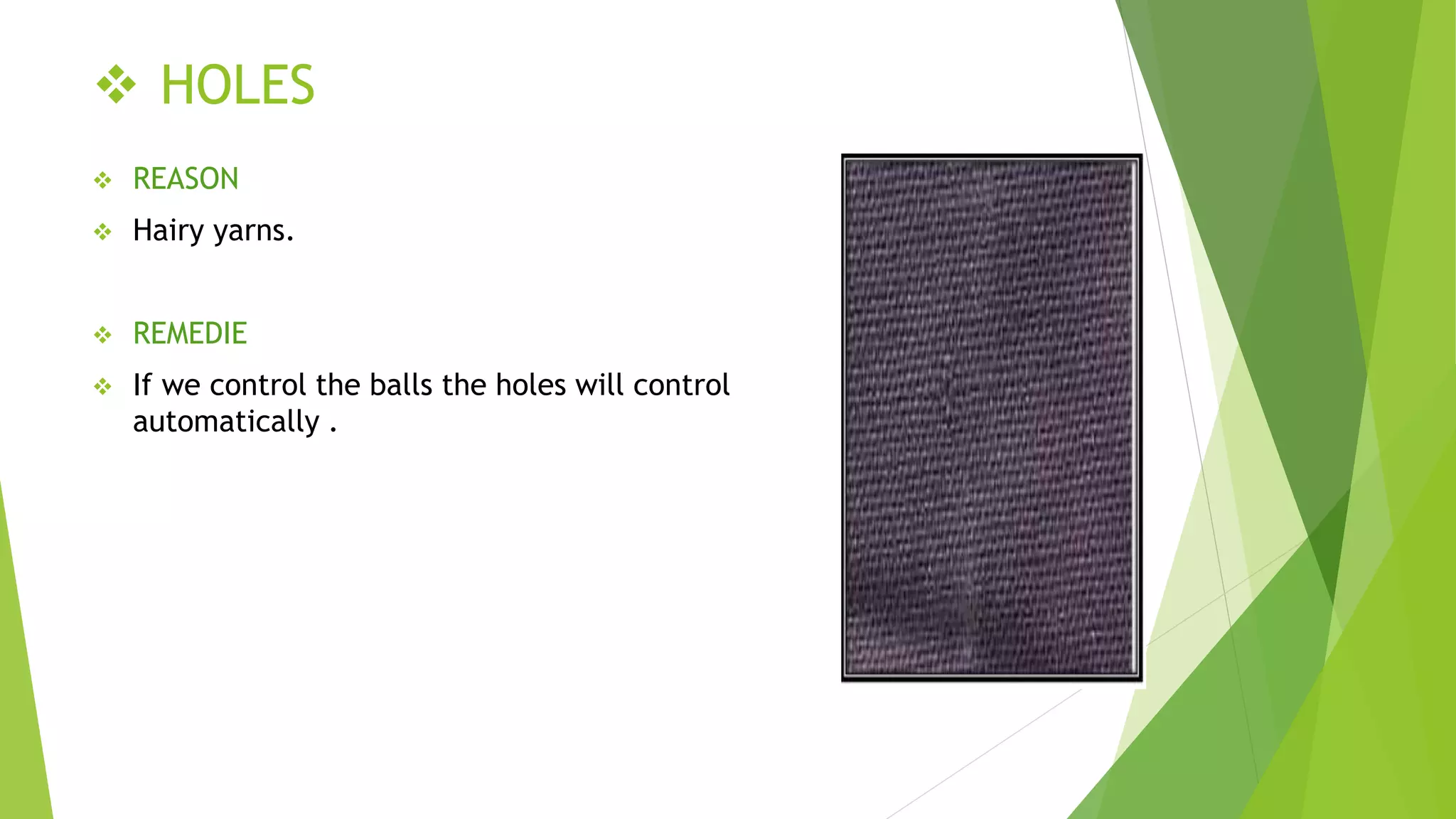 Common Faults of weaving Process | PPTX