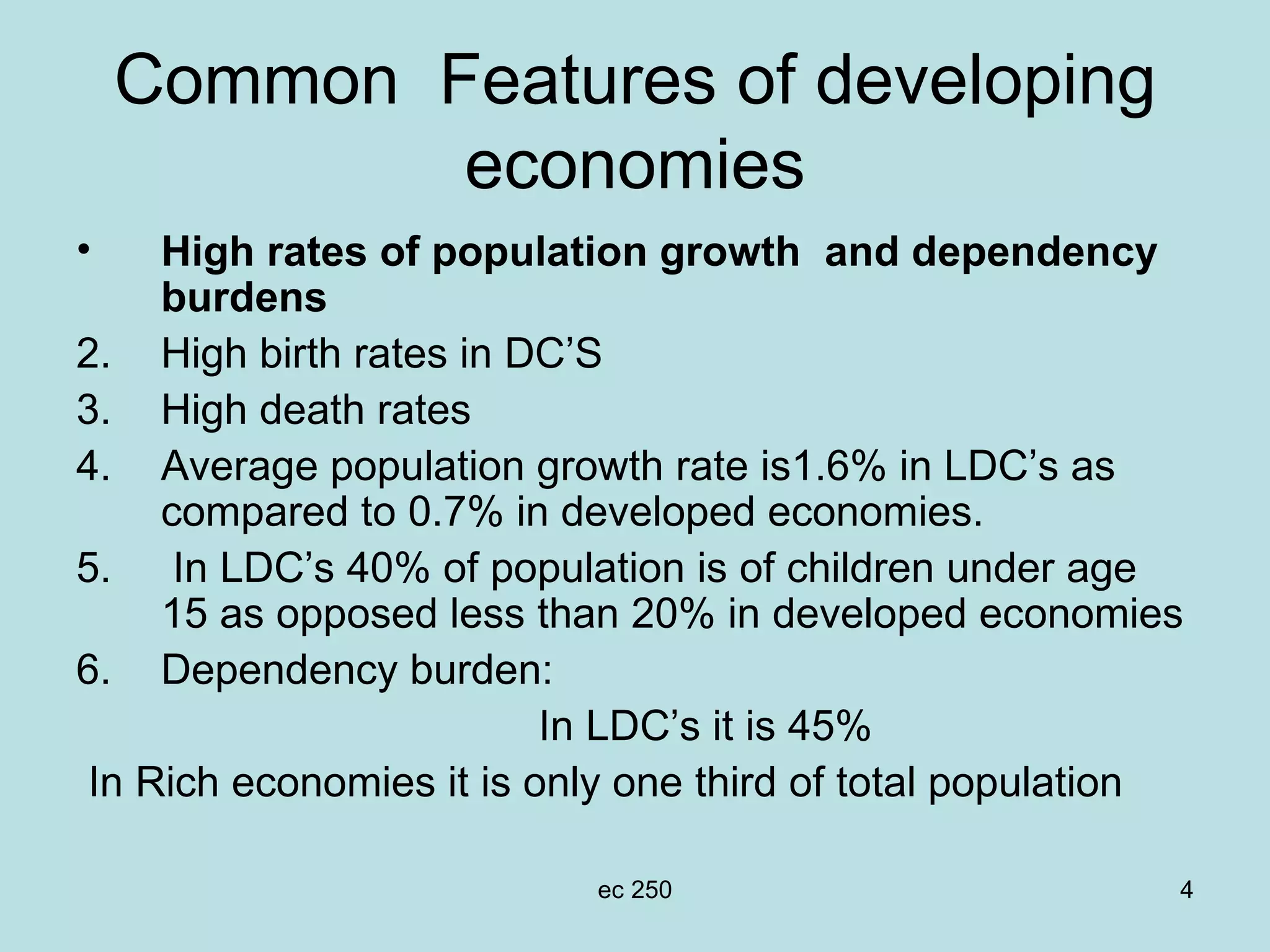 Common features of_developing_economies | PPT | Economy | Business and ...