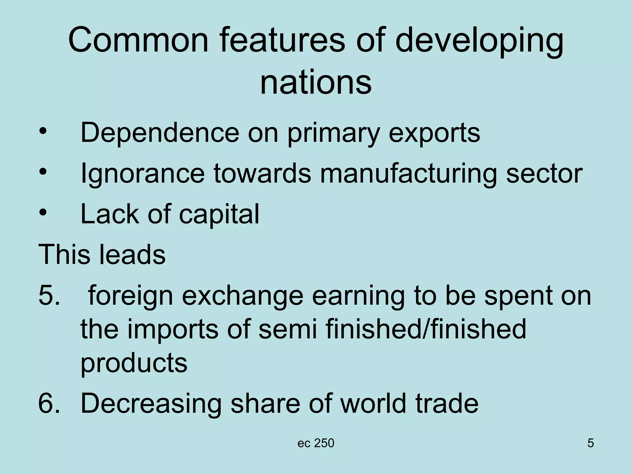 Common features of_developing_economies | PPT | Economy | Business and ...