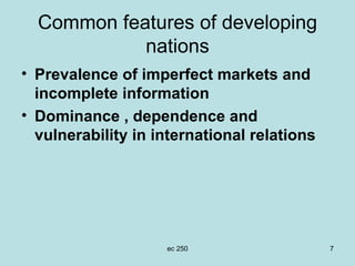 Common features of_developing_economies | PPT