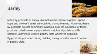 Common feedSTUFFS FOR POULTRY for poultry nutrition.pptx