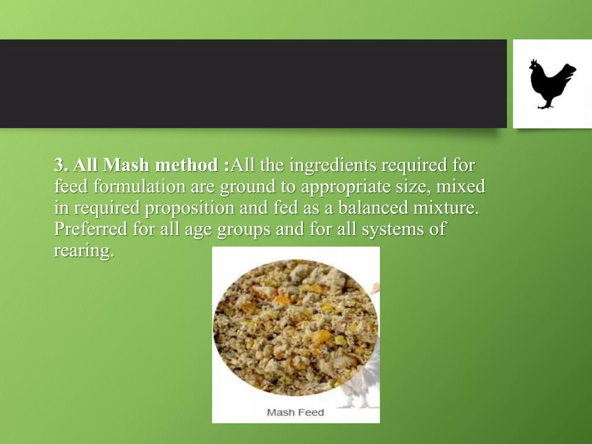 Common feedstuffs for poultry and nutrient requirement of poultry feed ...