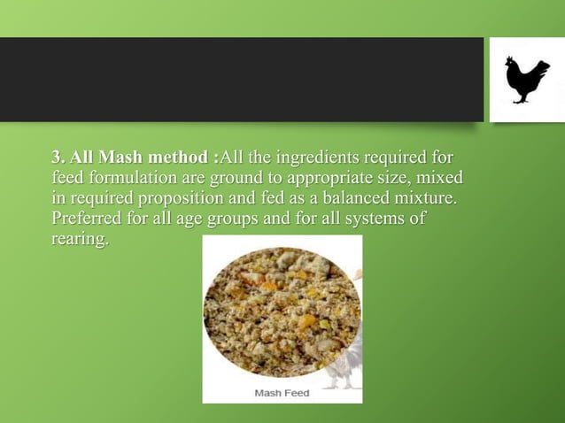 Common feedstuffs for poultry and nutrient requirement of poultry feed ...