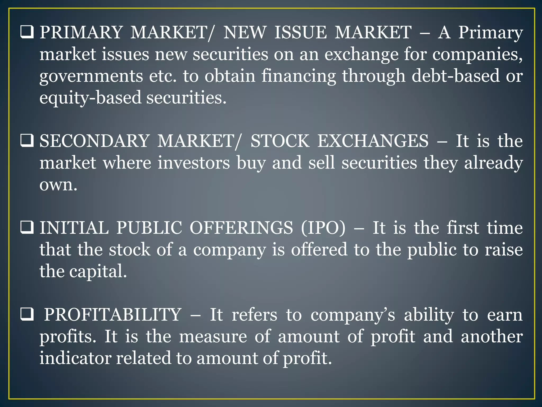 Common finance terminology | PPTX