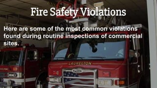 Common Fire Safety Violations | PPTX