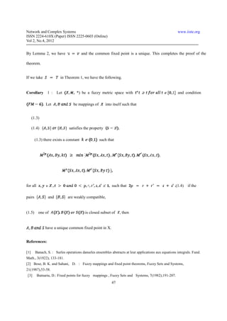 Common fixed point of weakly compatible | PDF | Science