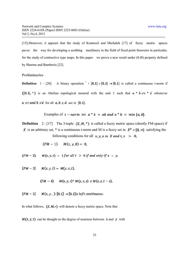 Common Fixed Point Of Weakly Compatible Pdf