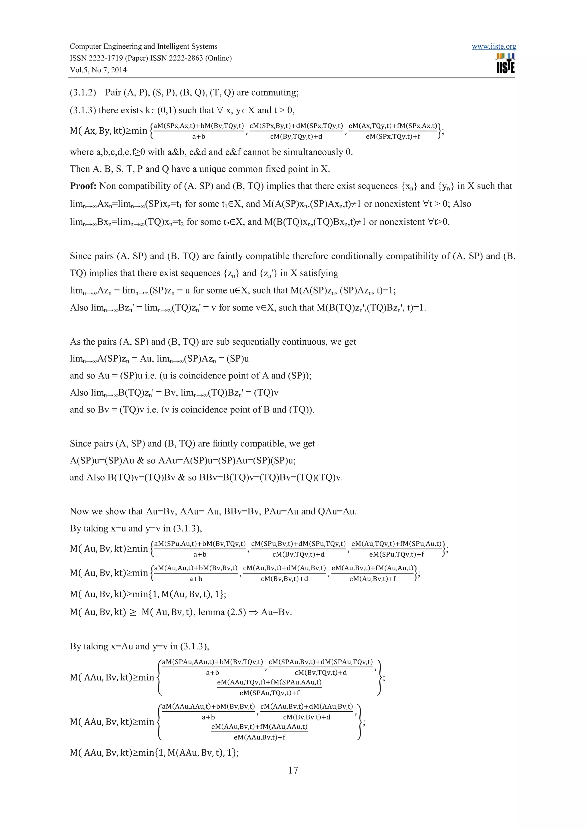 Common Fixed Point Theorems Using Faintly Compatible Pdf