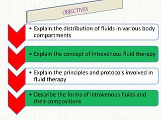 Common fluids used in anaesthesia and fluid therapy | PPTX