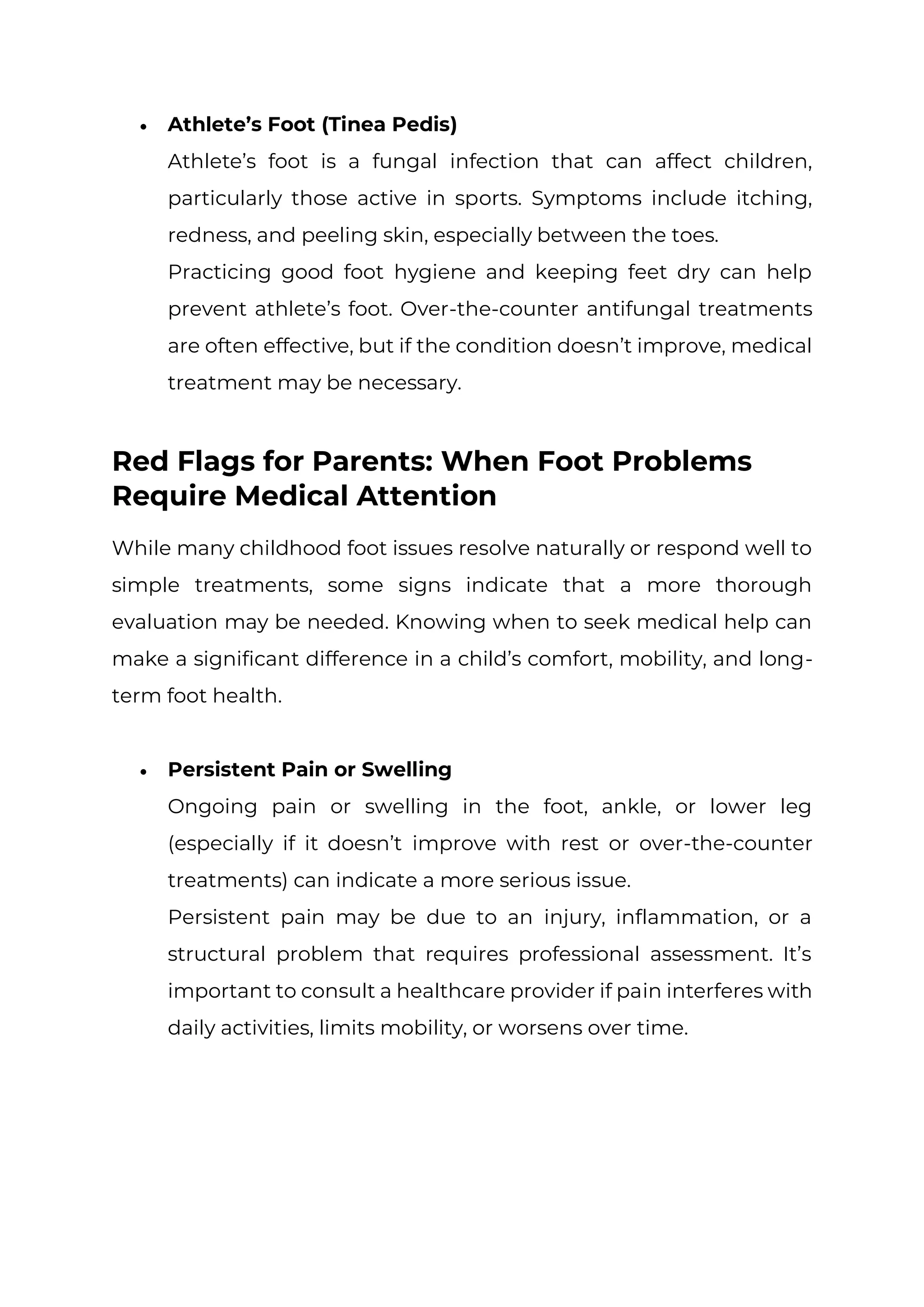 Common Foot Problems in Children and When to Seek Help-Oriole ...