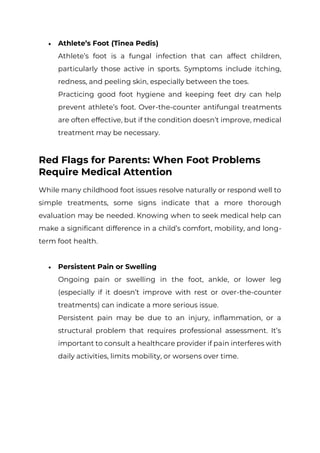 Common Foot Problems in Children and When to Seek Help-Oriole ...