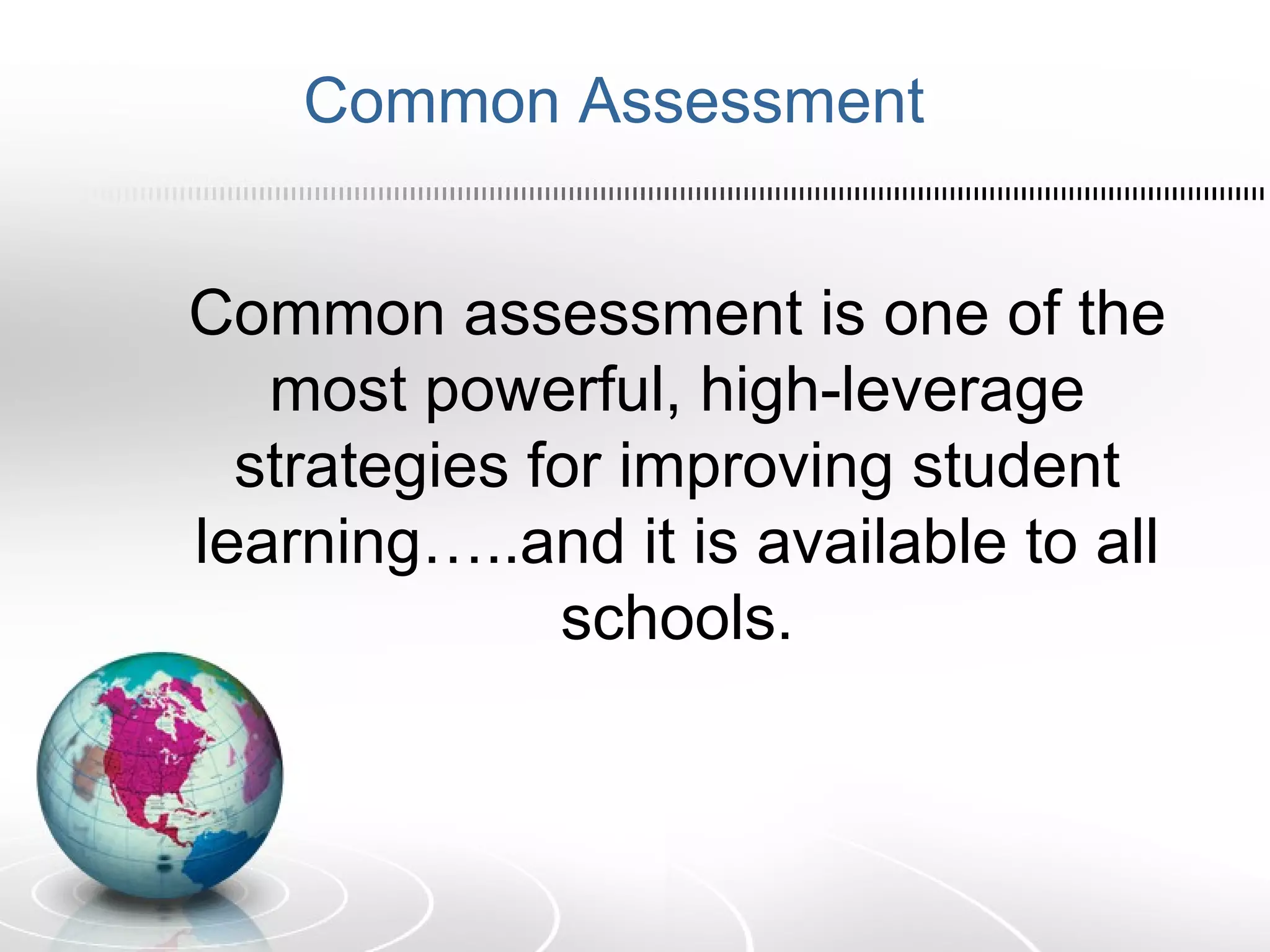 Common Formative Assessment | PPT