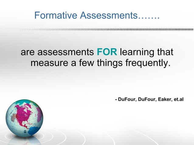 Common Formative Assessment | PPT