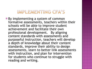 Common Formative Assessments | PPT