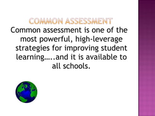 Common Formative Assessments | PPT