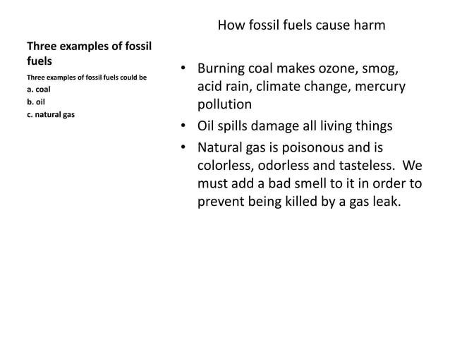 Common fossil fuels | PPT