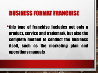 Common Franchise Terms | PDF