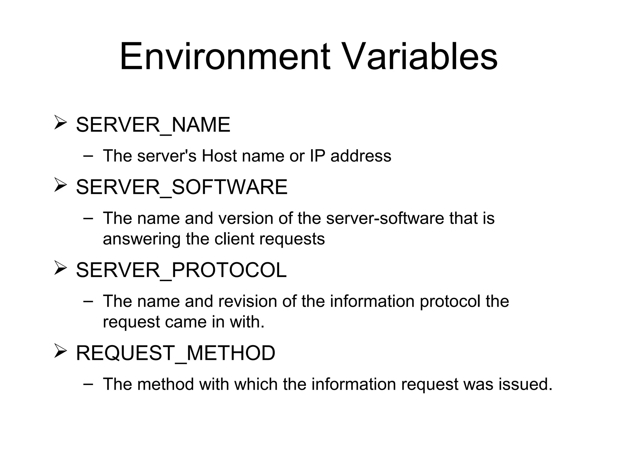 Common gateway interface | PPT