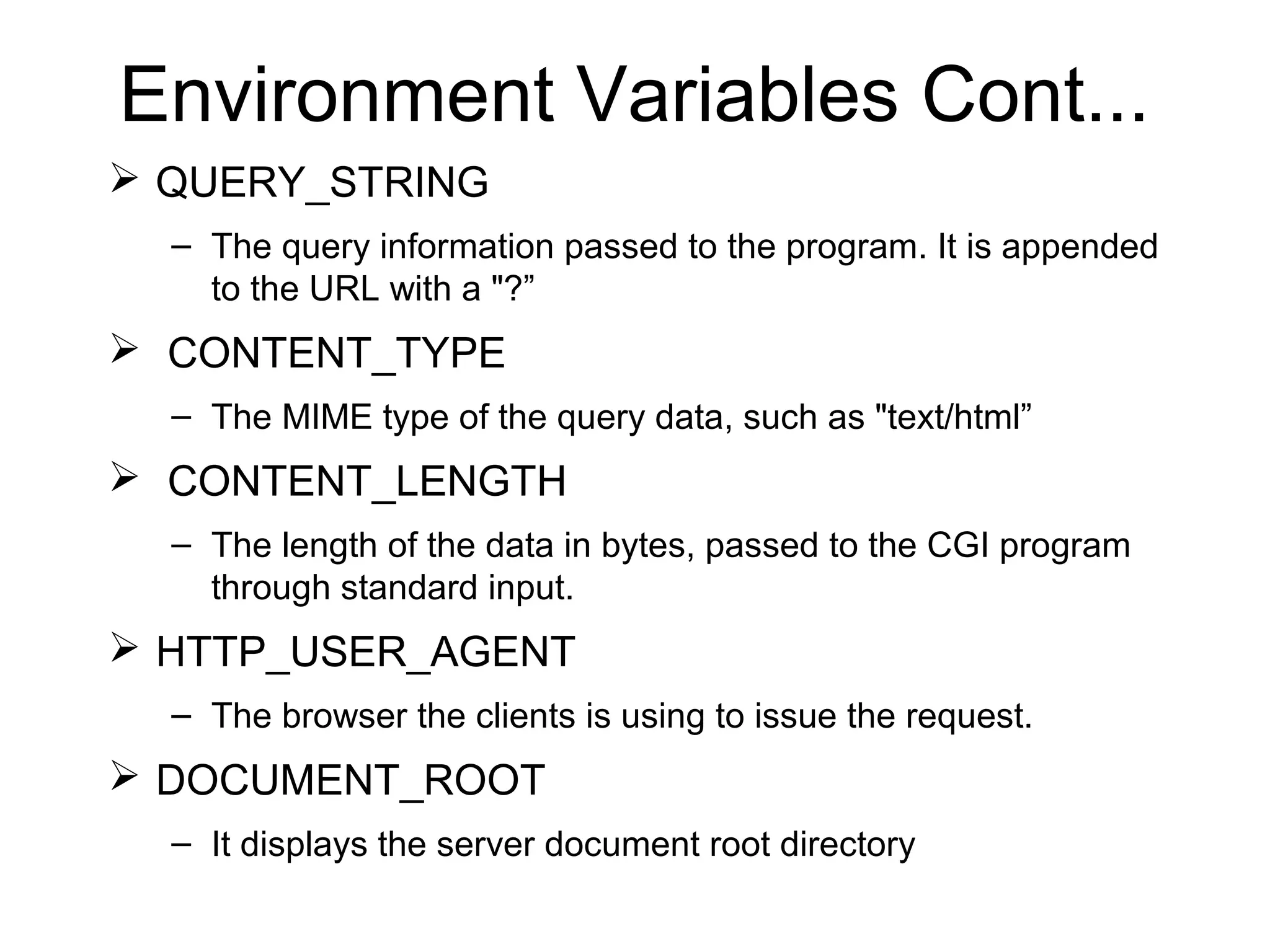 Common gateway interface | PPT