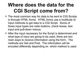 Common gateway interface | PPT