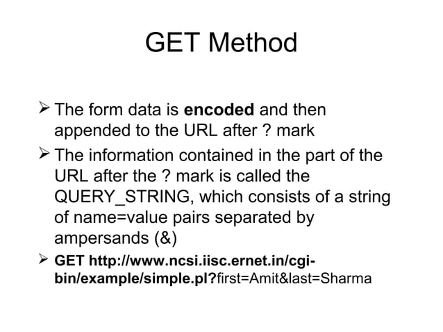 Common gateway interface | PPT