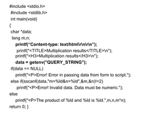 Common gateway interface | PPT