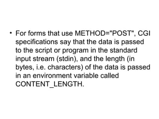 Common gateway interface | PPT