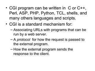 Common gateway interface | PPT