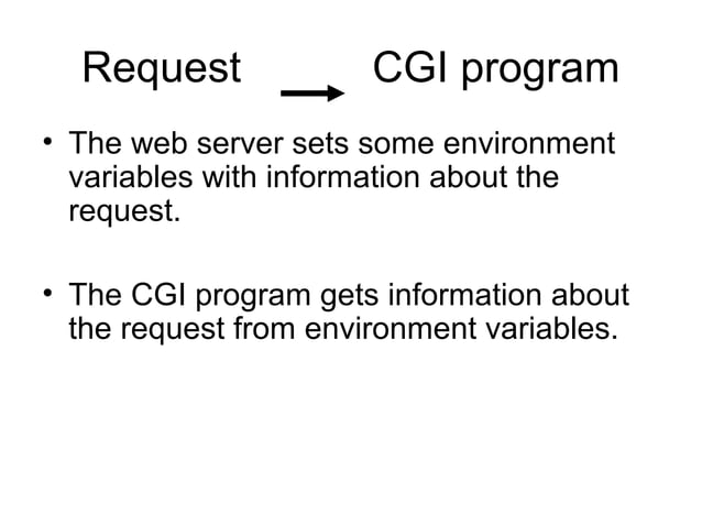 Common gateway interface | PPT