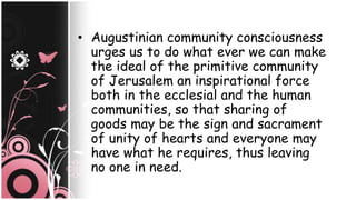 Augustinian Values - Common good | PPTX