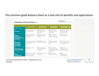 Common good balance sheet applications and benefits | PPT